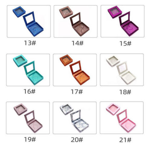 Cheap Square Marble Glitter Custom Eyelash Boxes - Ohlalaltd-Strip ...